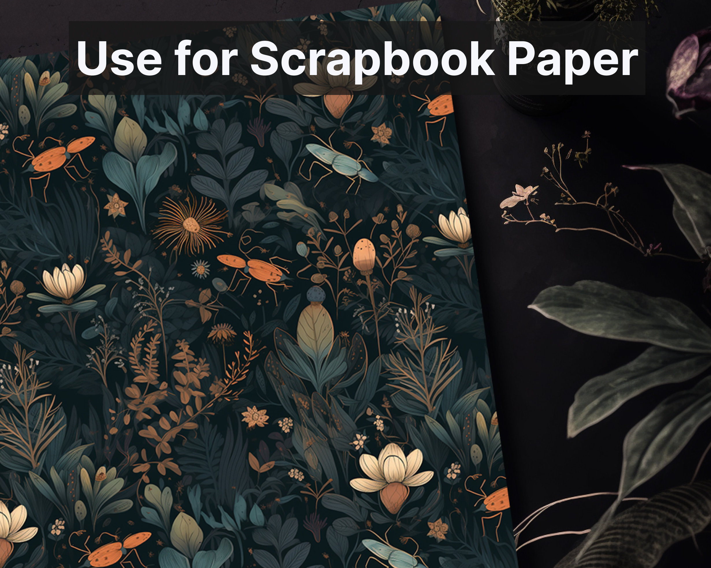 Dark Academia Digital Pattern - Digital Prints, Seamless Designs ...