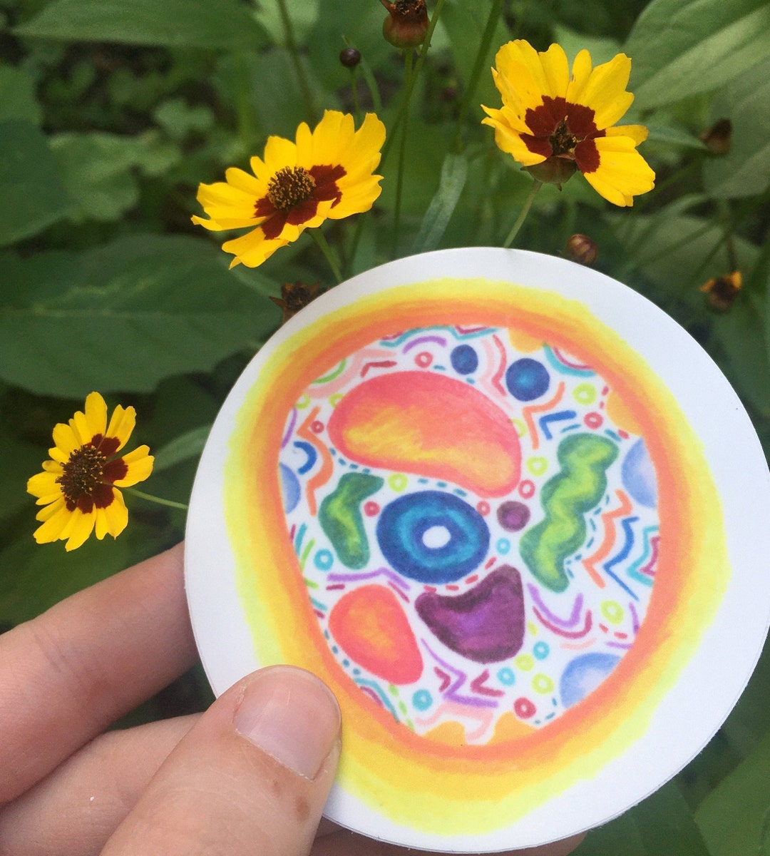 Abstract Cell Sticker - Etsy
