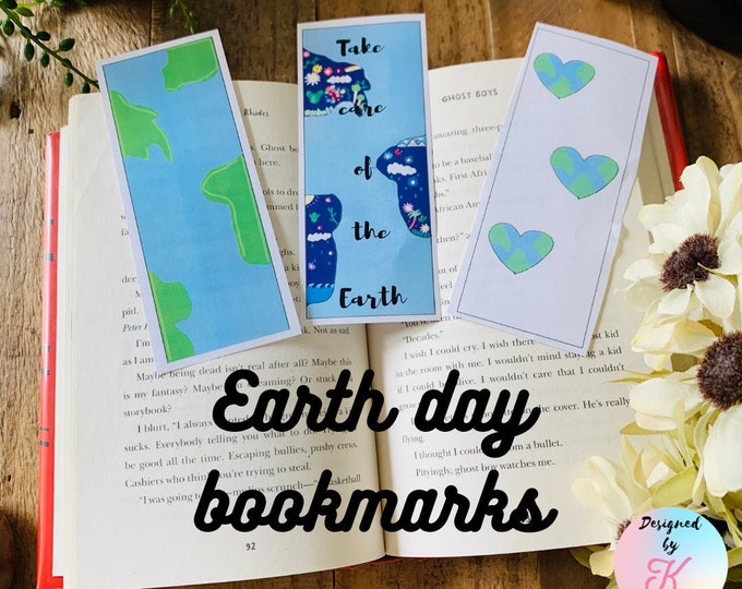 Earth Day Bookmarks Comes Laminated - Etsy