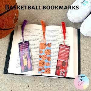 Basketball Bookmarks~~with Tassels!! - Etsy
