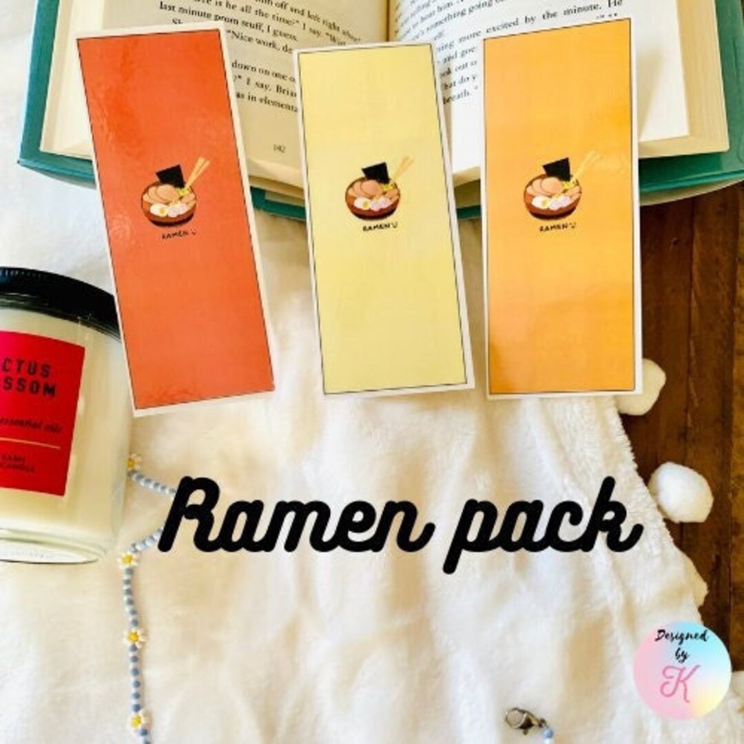 Ramen Bookmarks - Etsy