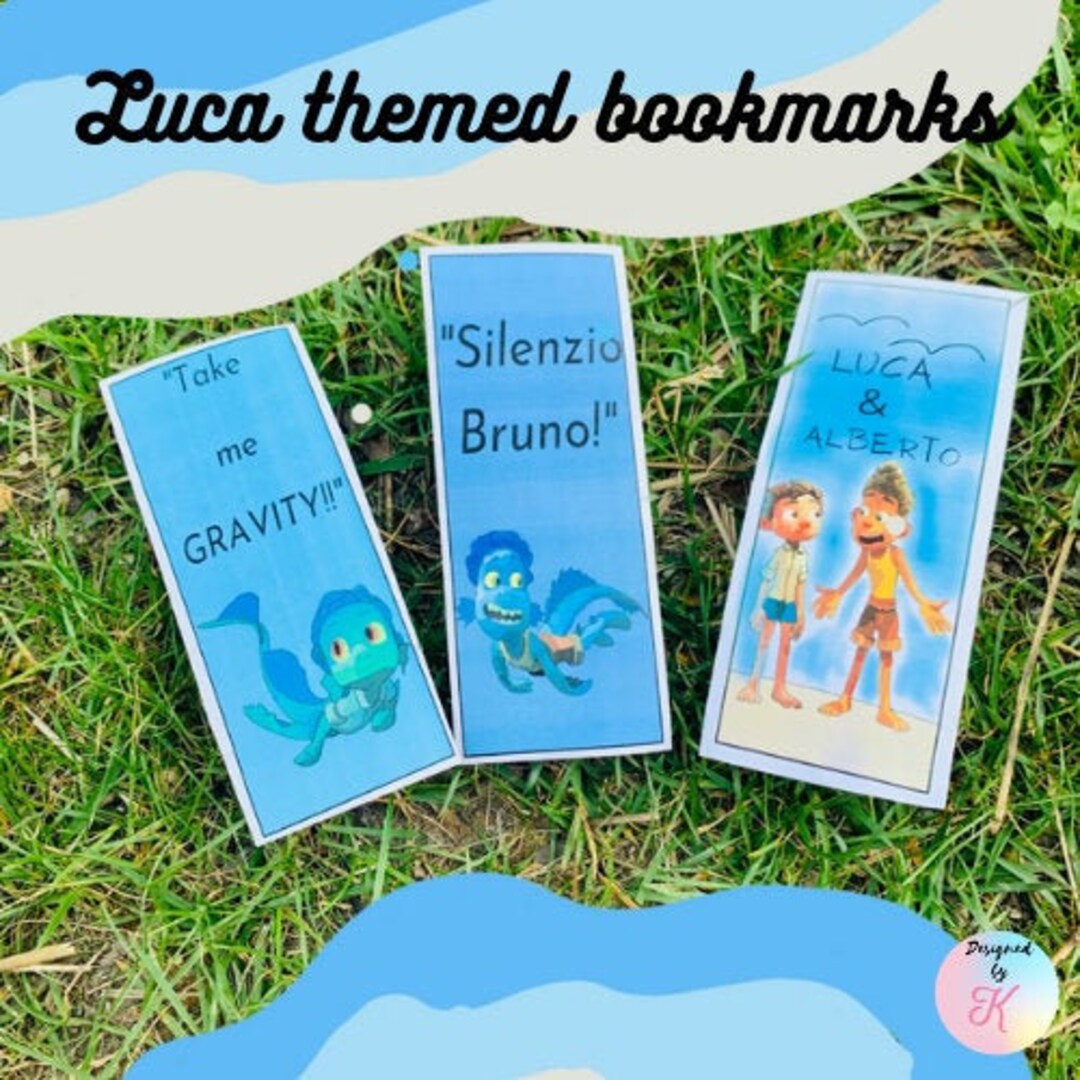 Luca Themed Bookmarks - Etsy