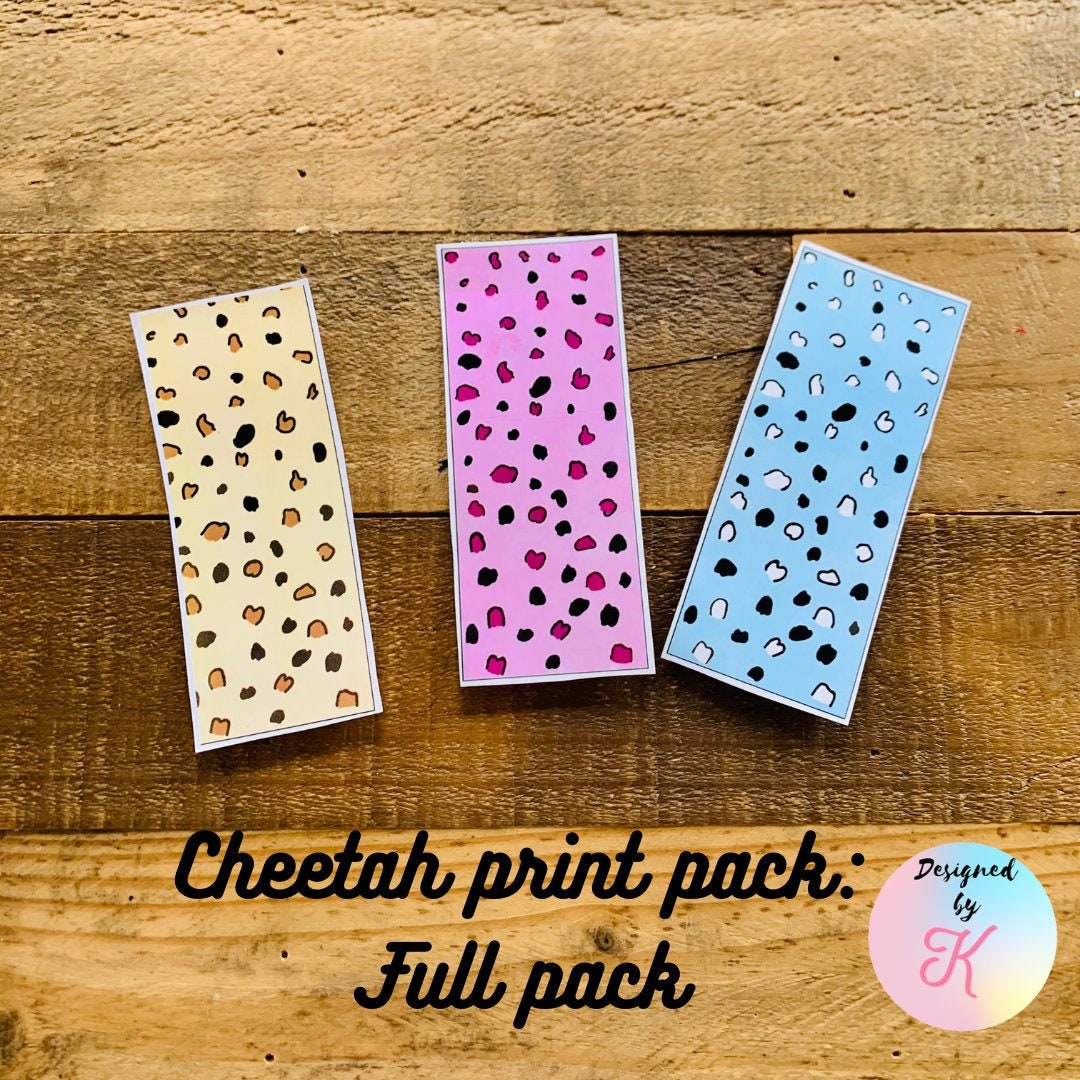 Cheetah Print Bookmarks! Comes Laminated - Etsy