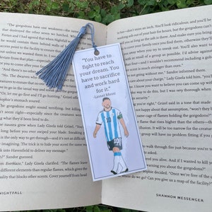 M E S S I Bookmarks!!~~comes With Tassel - Etsy