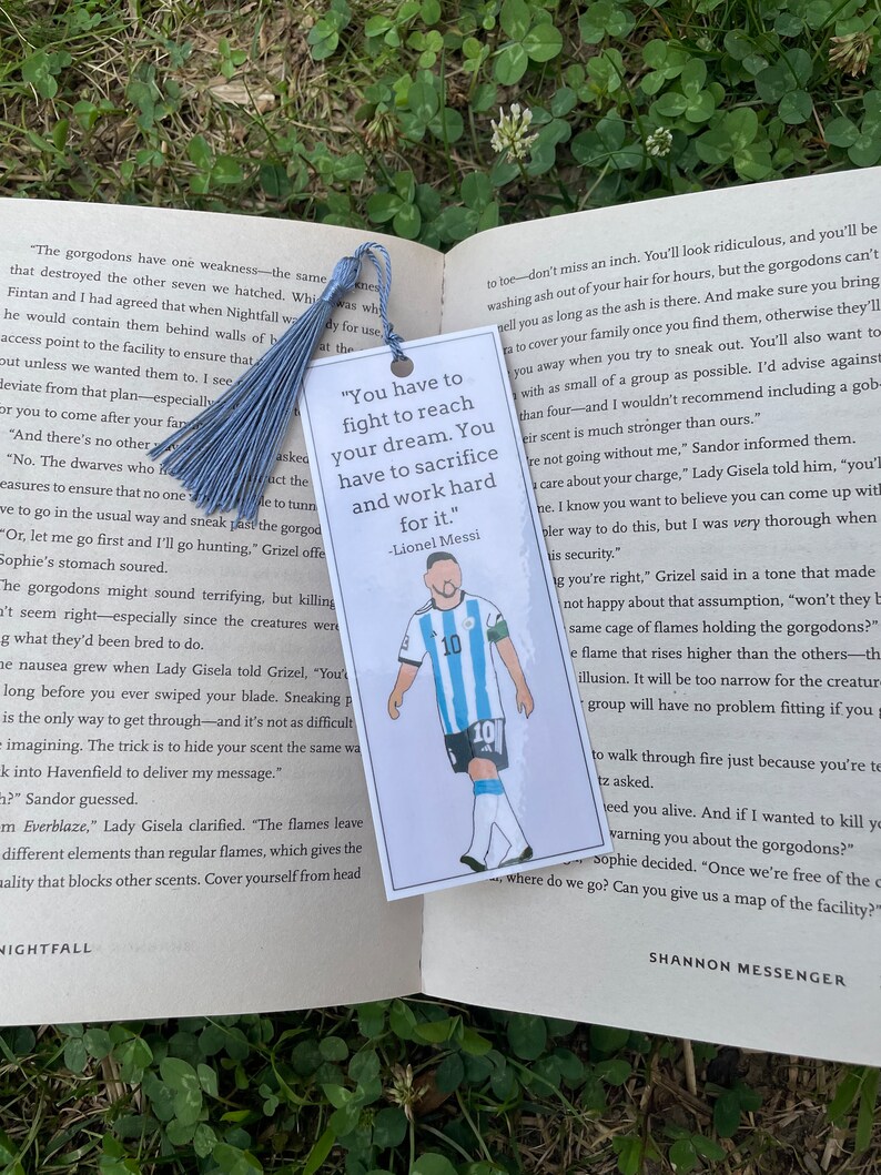 M E S S I Bookmarks!!~~comes With Tassel - Etsy