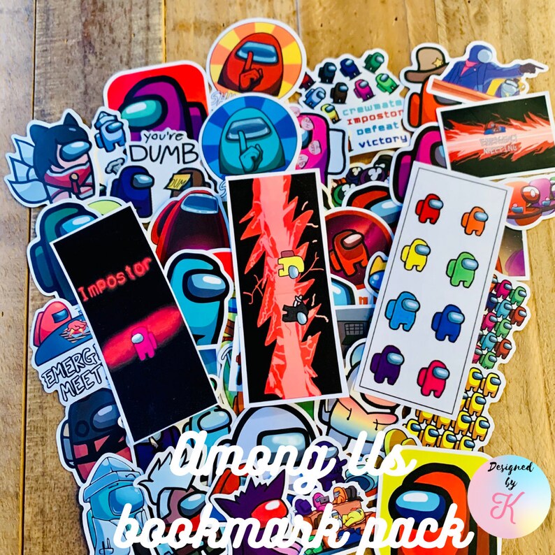 Sus Bookmarks-am*ng Us~~ Comes Laminated - Etsy