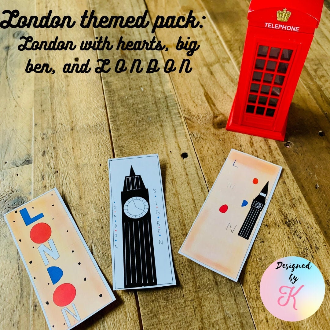 London Themed Bookmarks~~comes Laminated - Etsy