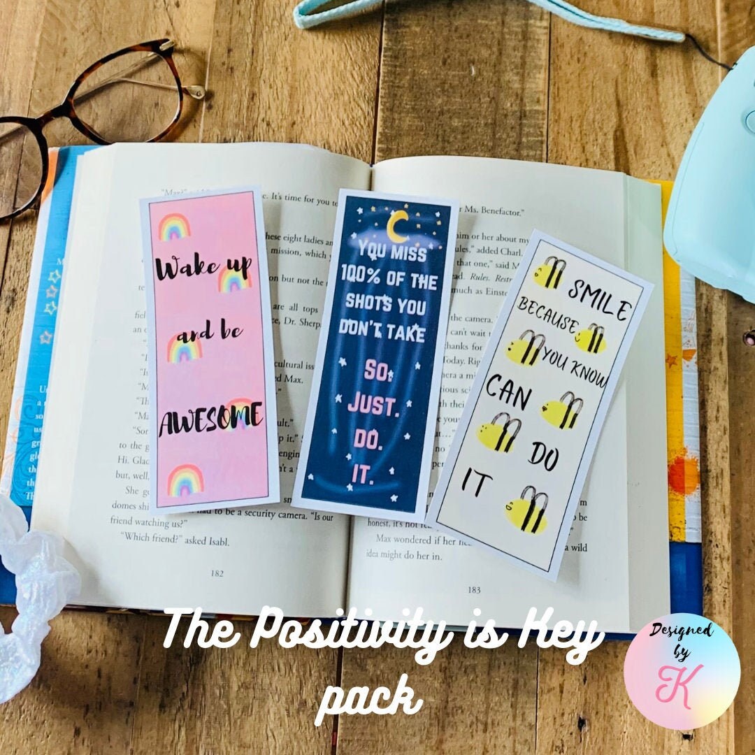 Positivity is Key Pack~~~comes Laminated - Etsy