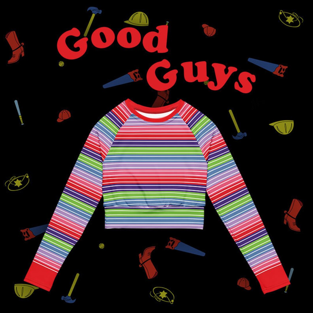 Chucky Stripes Cropped Long Sleeve - Etsy