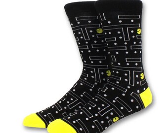 Pac-man Ms Pac-man Socks Retro Apparel Video Game Socks Arcade Game ...
