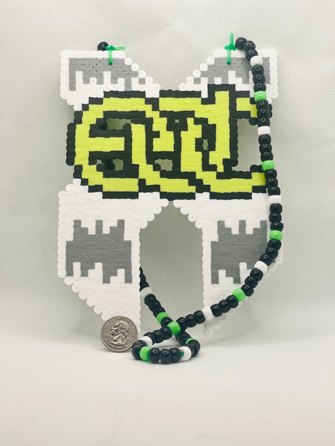 EDC Excision Logo Perler Kandi Necklace - Etsy