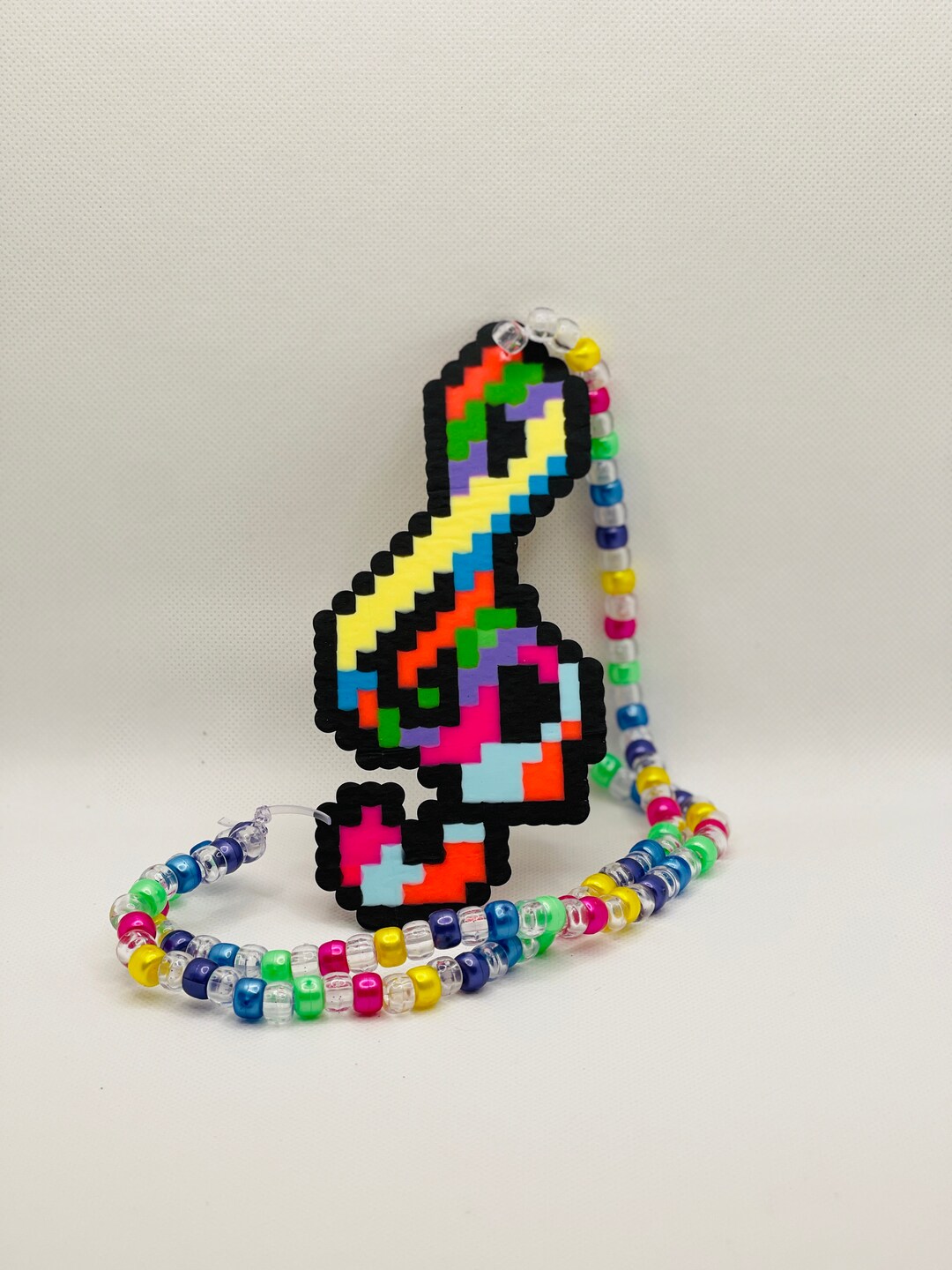 Music Note Perler Necklace - Etsy