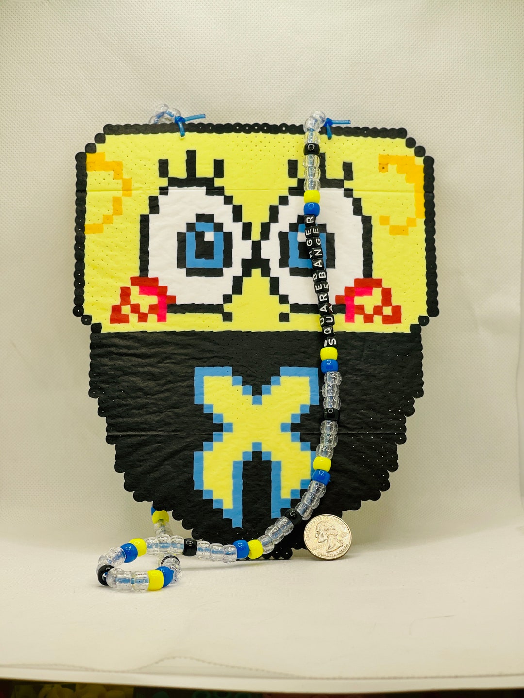 Spongebob Squarepants Excision Kandi Perler Necklace - Etsy