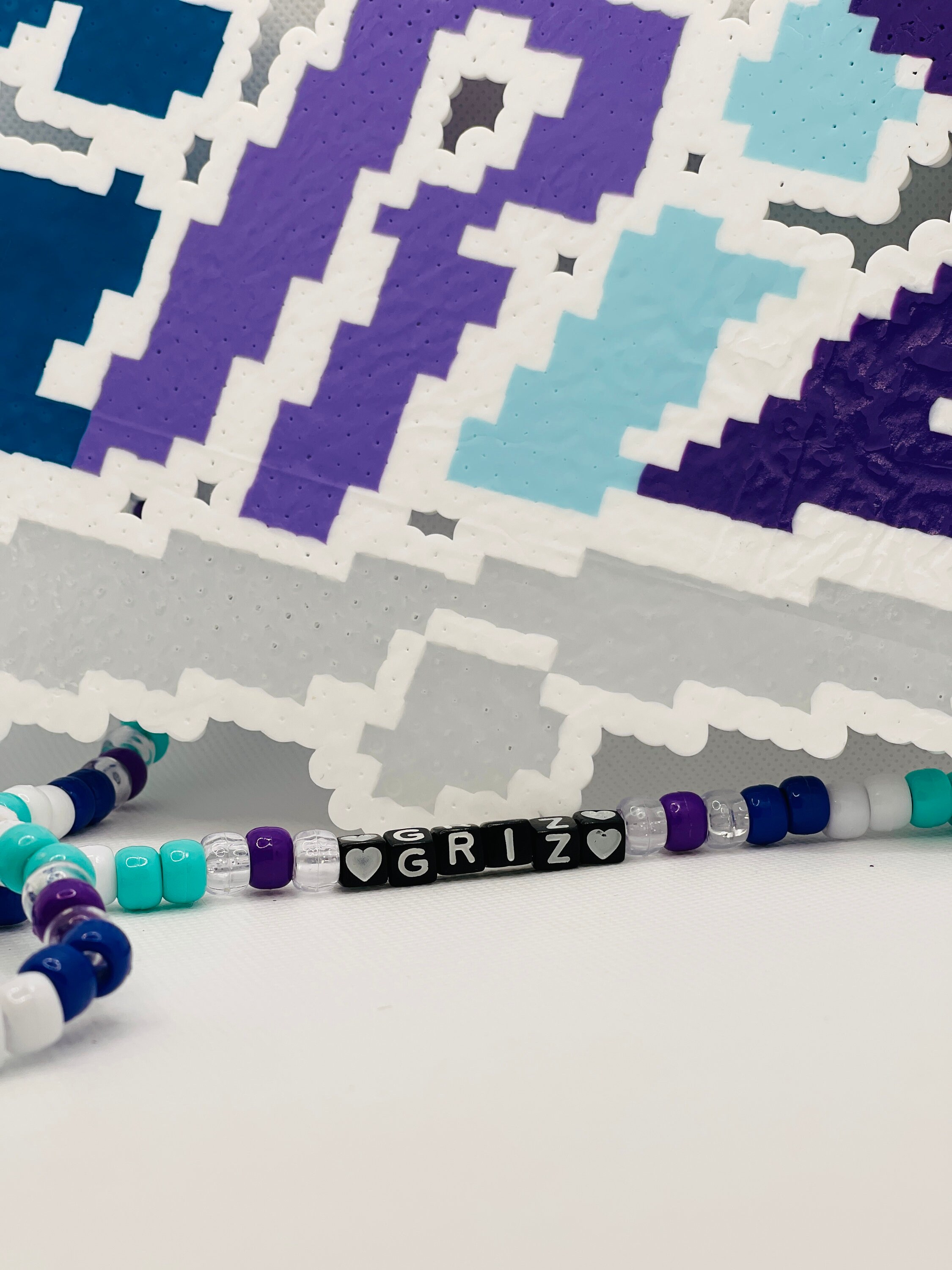 GRIZ DJ Perler Necklace | Etsy