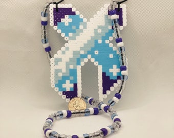 Excision Logo Perler Necklace | Etsy