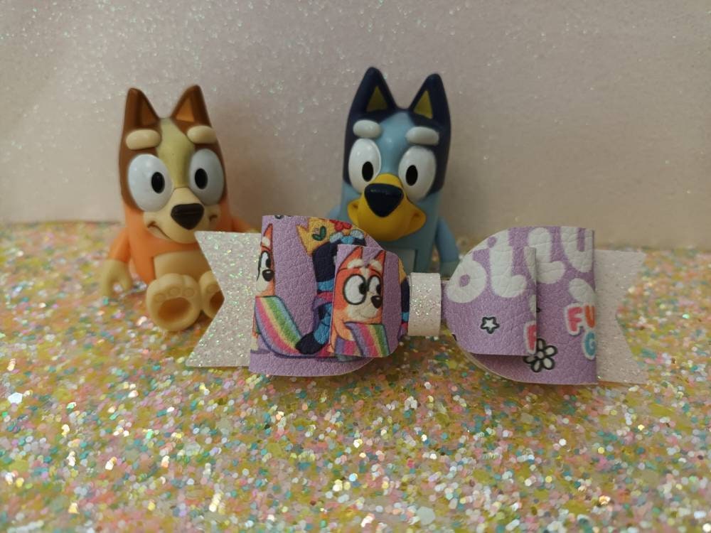 Bluey Hair Bows and Clips - Etsy UK