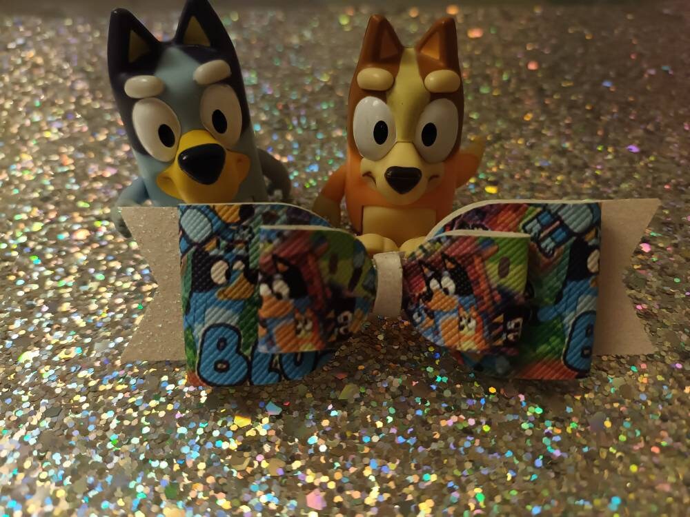 Bluey Hair Bows and Clips - Etsy UK