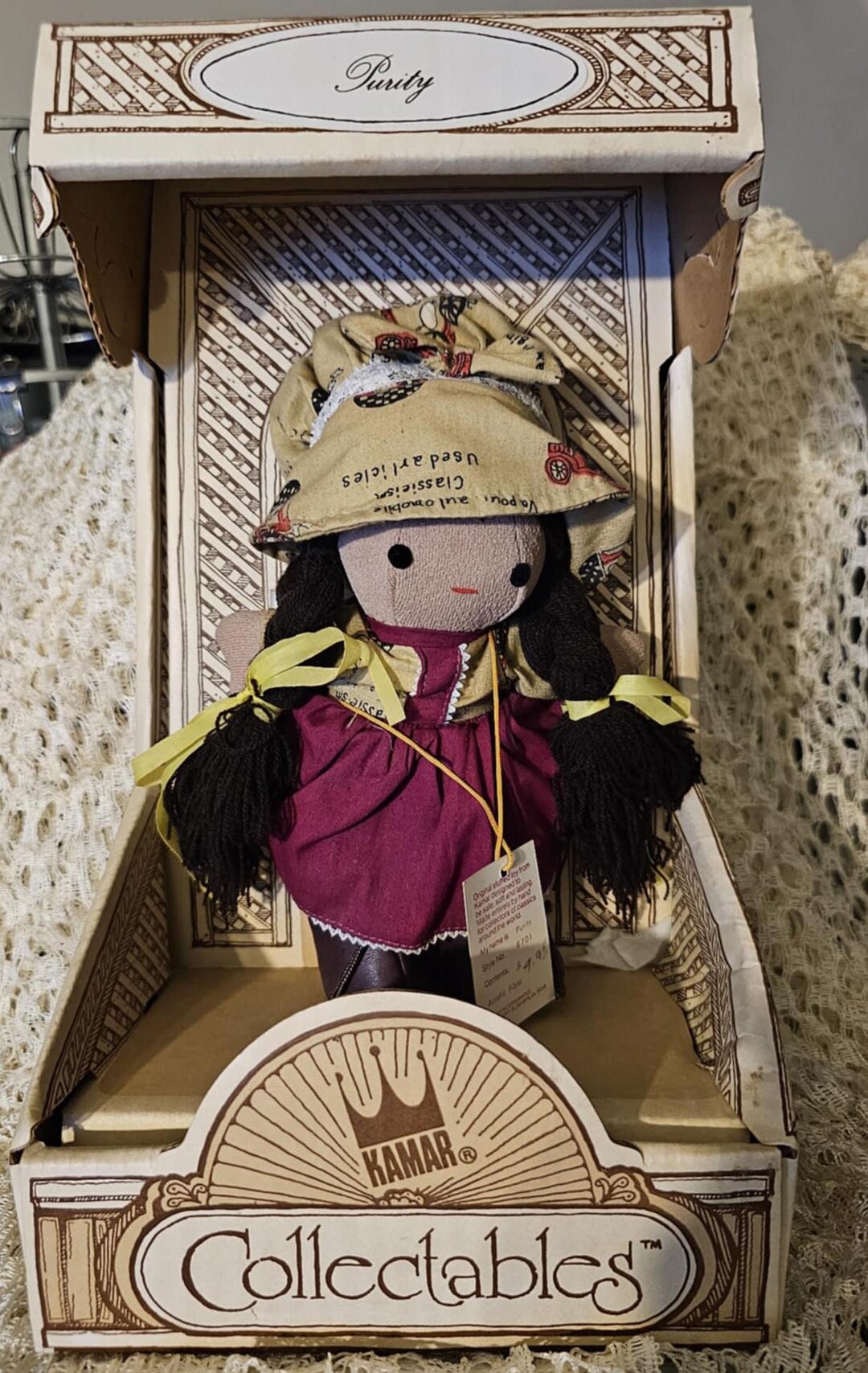 Vintage and Original Kamar Collectible Stuffed Doll "purity" Hand Made ...