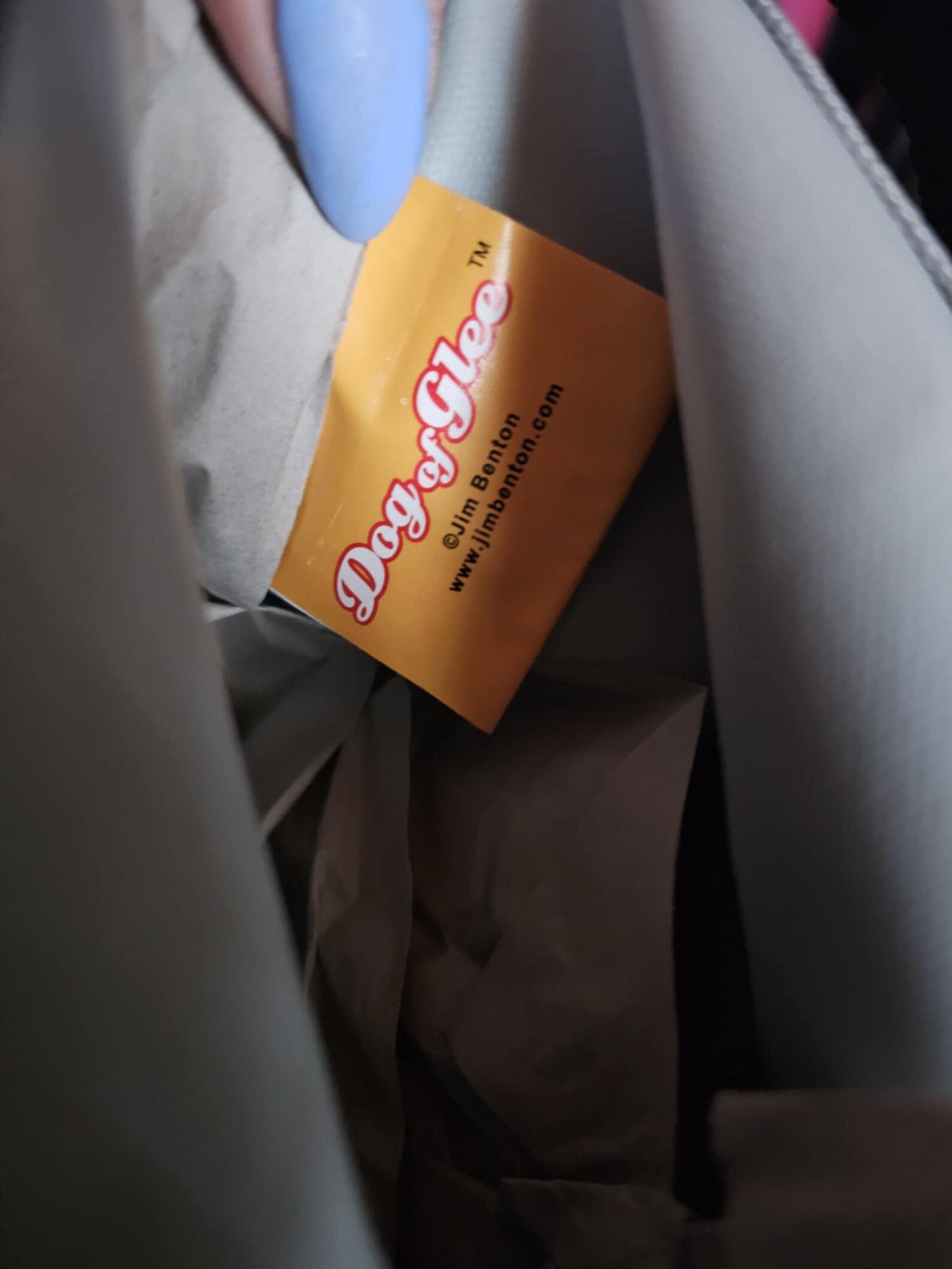 Very Rare Jim Benton dog of Glee Crossbody, Messenger Bag Tote Purse Can't Listen-you're Dumb ...