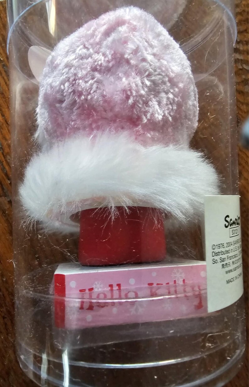 Rare Pink Winter Hello Kitty BOBBLE HEAD 2004 Limited Edition original ...