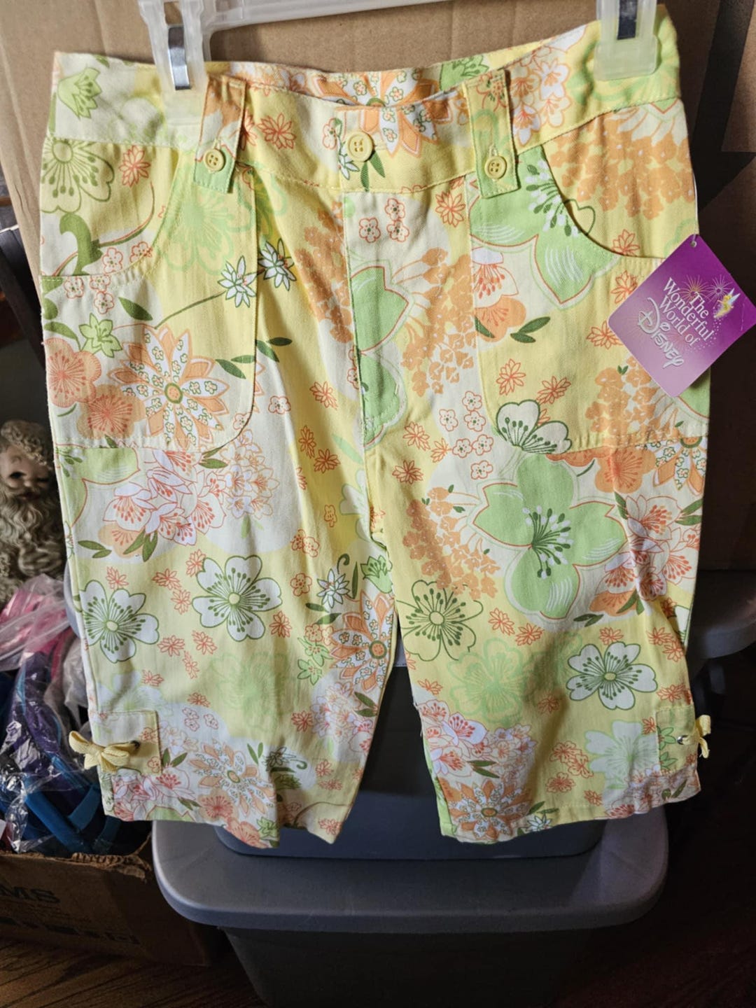 The Wonderful World of Disney Girls Size L (10-12) Retro Mod Floral ...