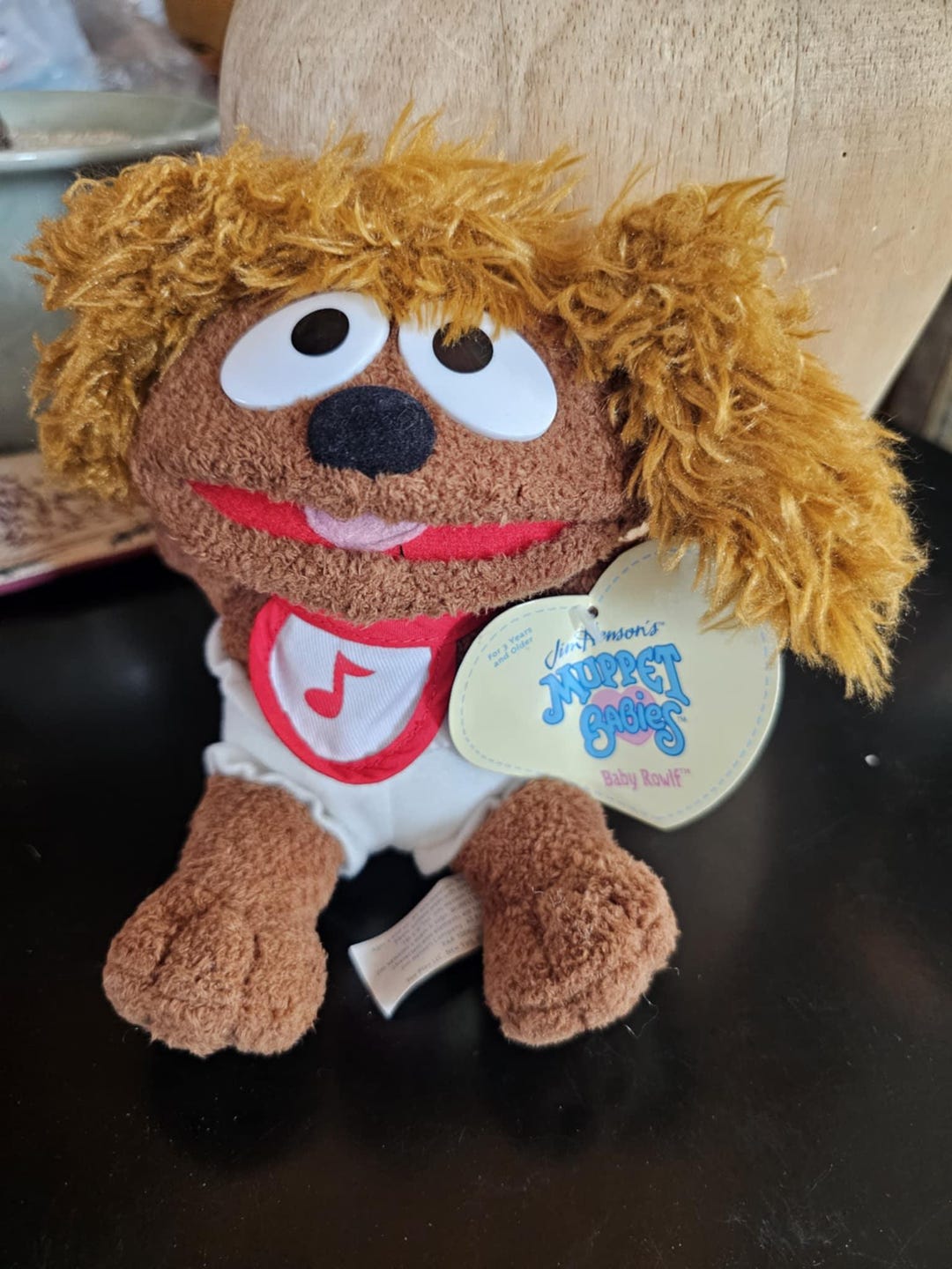 Vintage Jim Henson Muppets Babies Rowlf Dog Plush 8 Rolfe Toy Play NWT ...