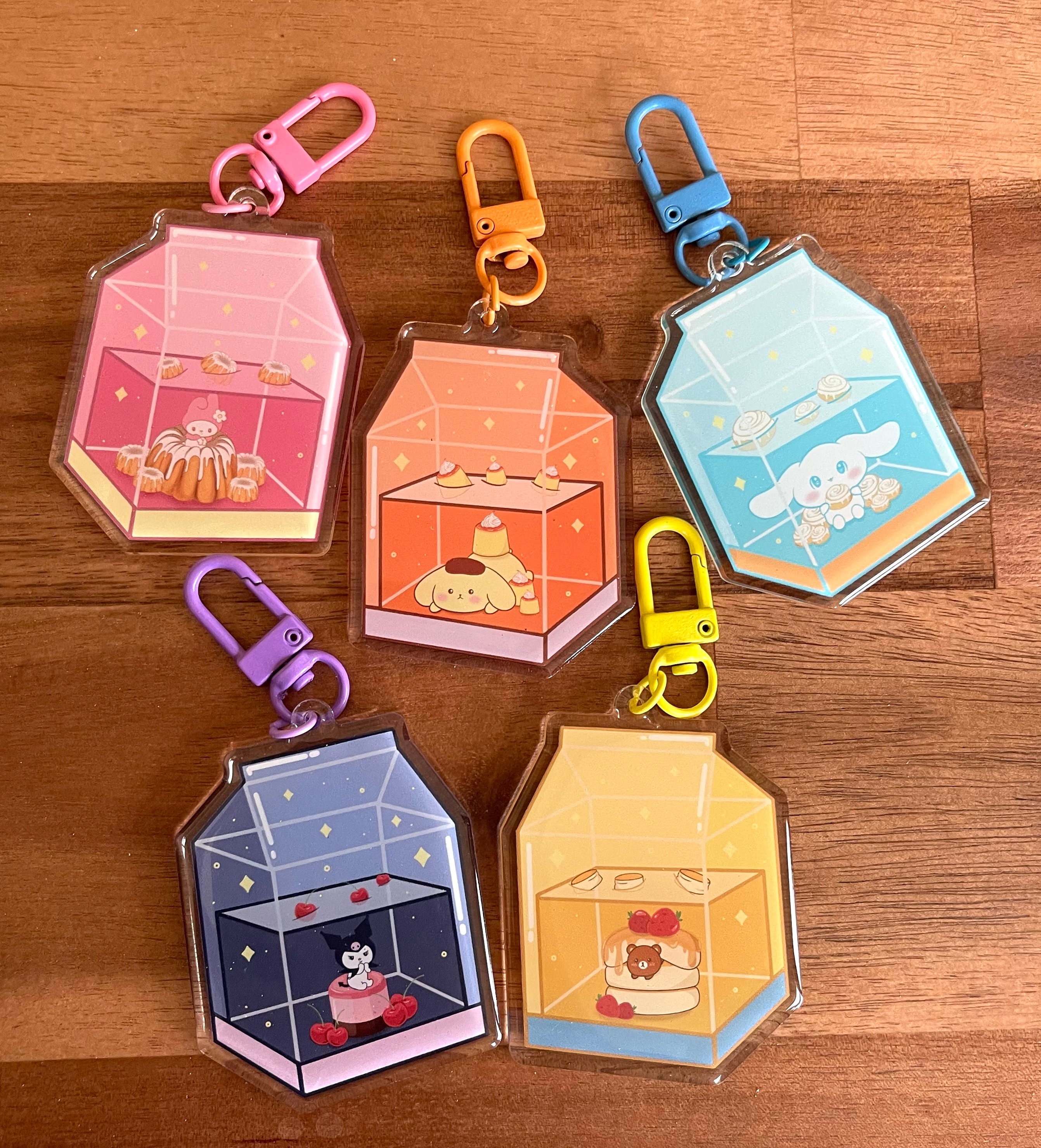 Sanrio Buddies Milk Carton Keychains - Etsy