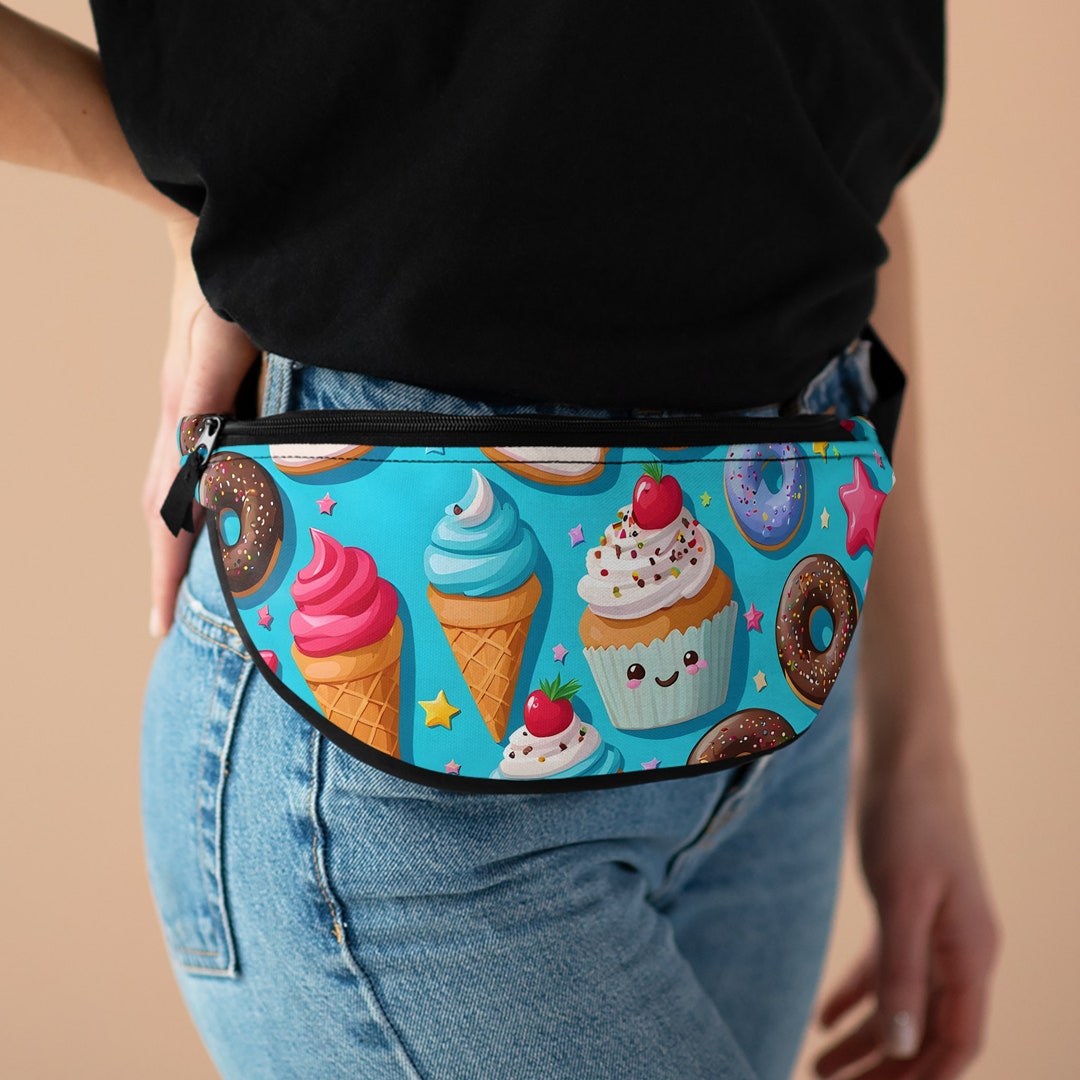 Kawaii Dessert Fanny Pack, Kawaii Fanny Pack, Ice Cream, Cupcakes, Belt ...