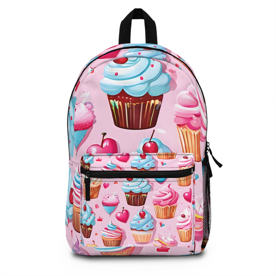 Kawaii Cupcake Backpack, Pink Backpack, Back to School, College ...