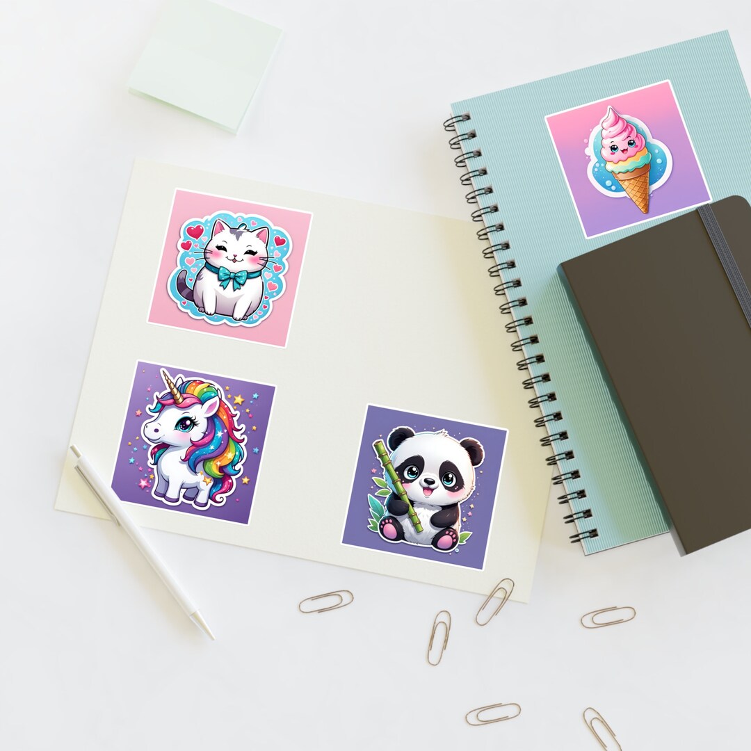 Kawaii Sticker Sheet, Kawaii Stationary, Kawaii Laptop Stickers ...