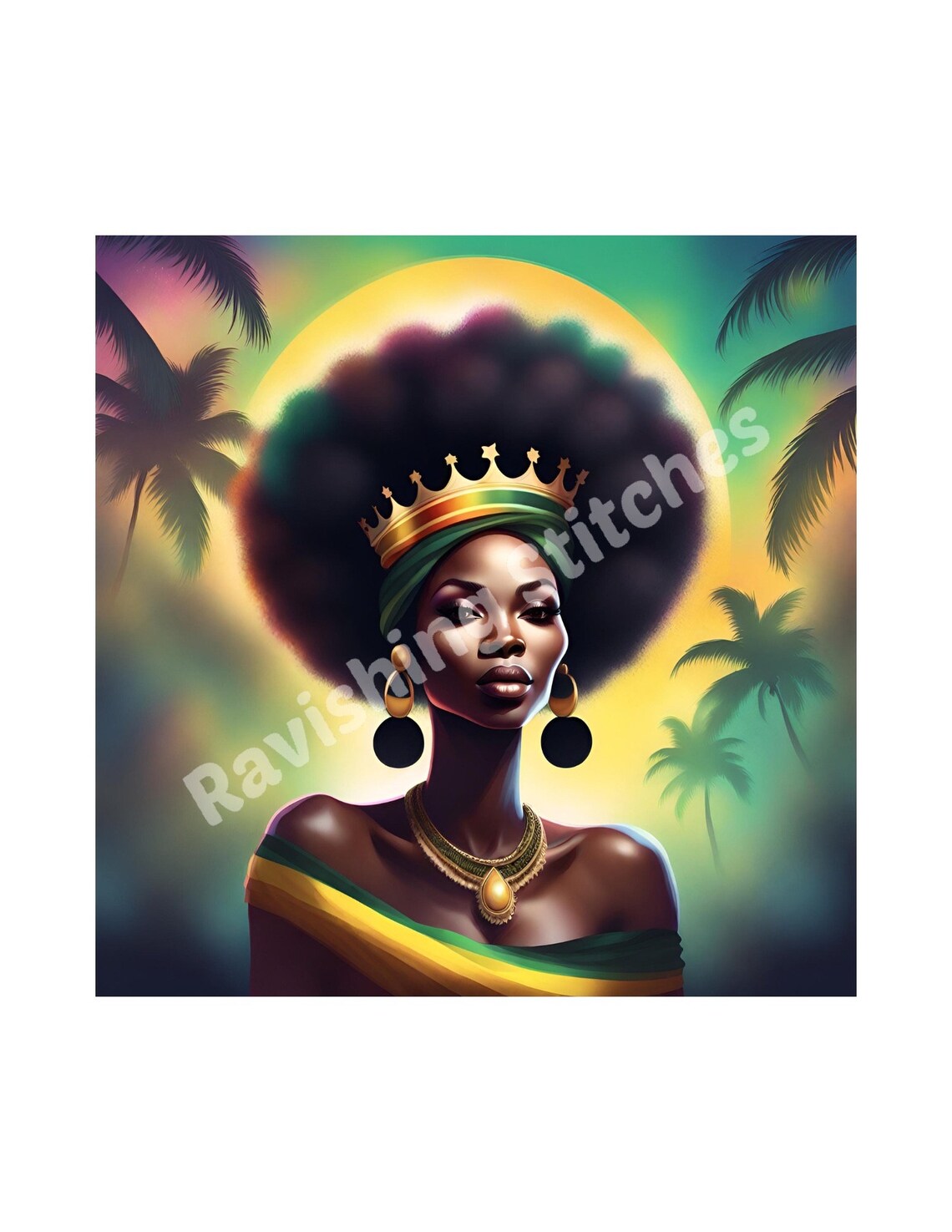 Jamaican Lady PNG Image, Instant Download, Sublimation Design, Creative ...