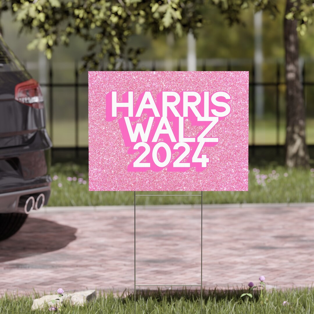 Kamala Harris Walz Yard Sign Tim Walz Harris Rally Merch Harris Walz ...