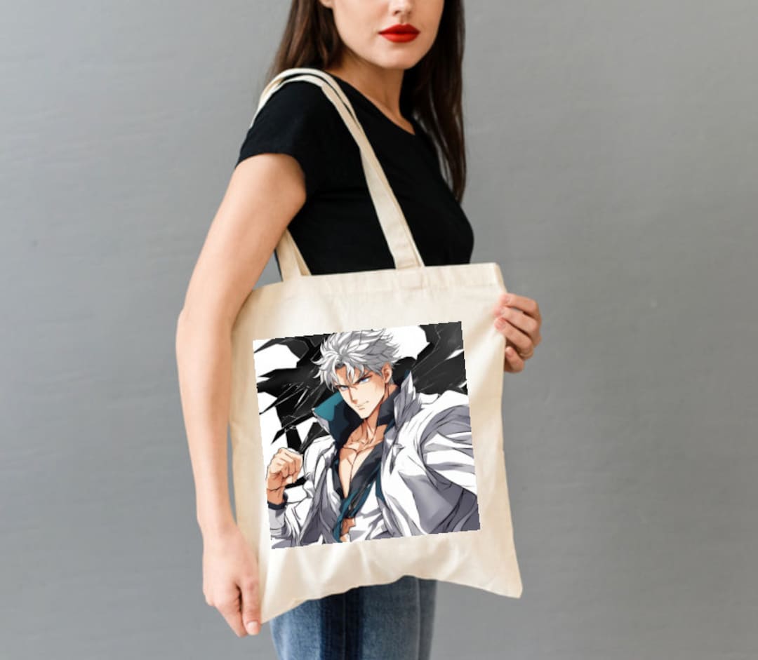 Anime Hero Canvas Tote Bag, Cute Tote Bag, Shopping Bag, School Bag ...