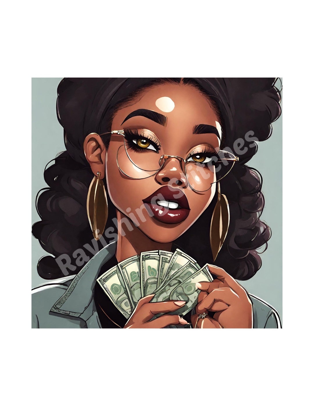 Money Girl PNG Image, Instant Download, Sublimation Design, Creative ...