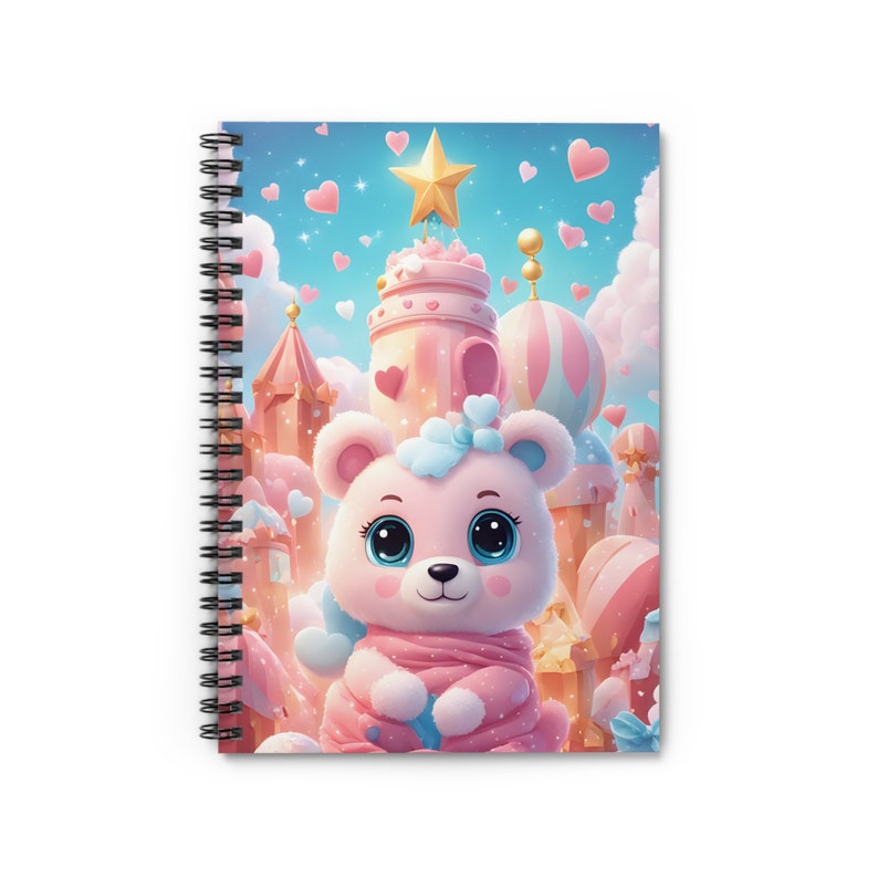 Kawaii Teddy Bear Notebook, Kawaii Journal, Stationery, Writer, Anime ...