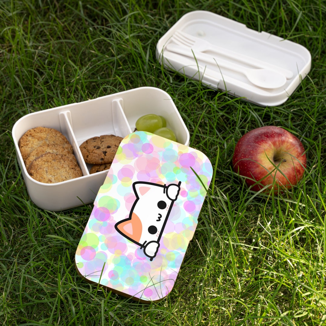 Kawaii Cat Bento Lunch Box for Adults Teacher Lunch Box for Kids Bento ...