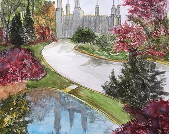 Washington Dc Temple Art - Etsy