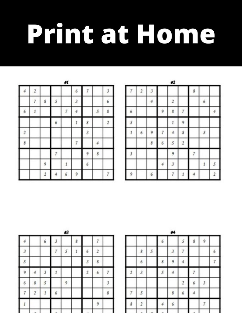 Tats chlich Einsam Orient Printable Sudoku Puzzles 4 Per Page