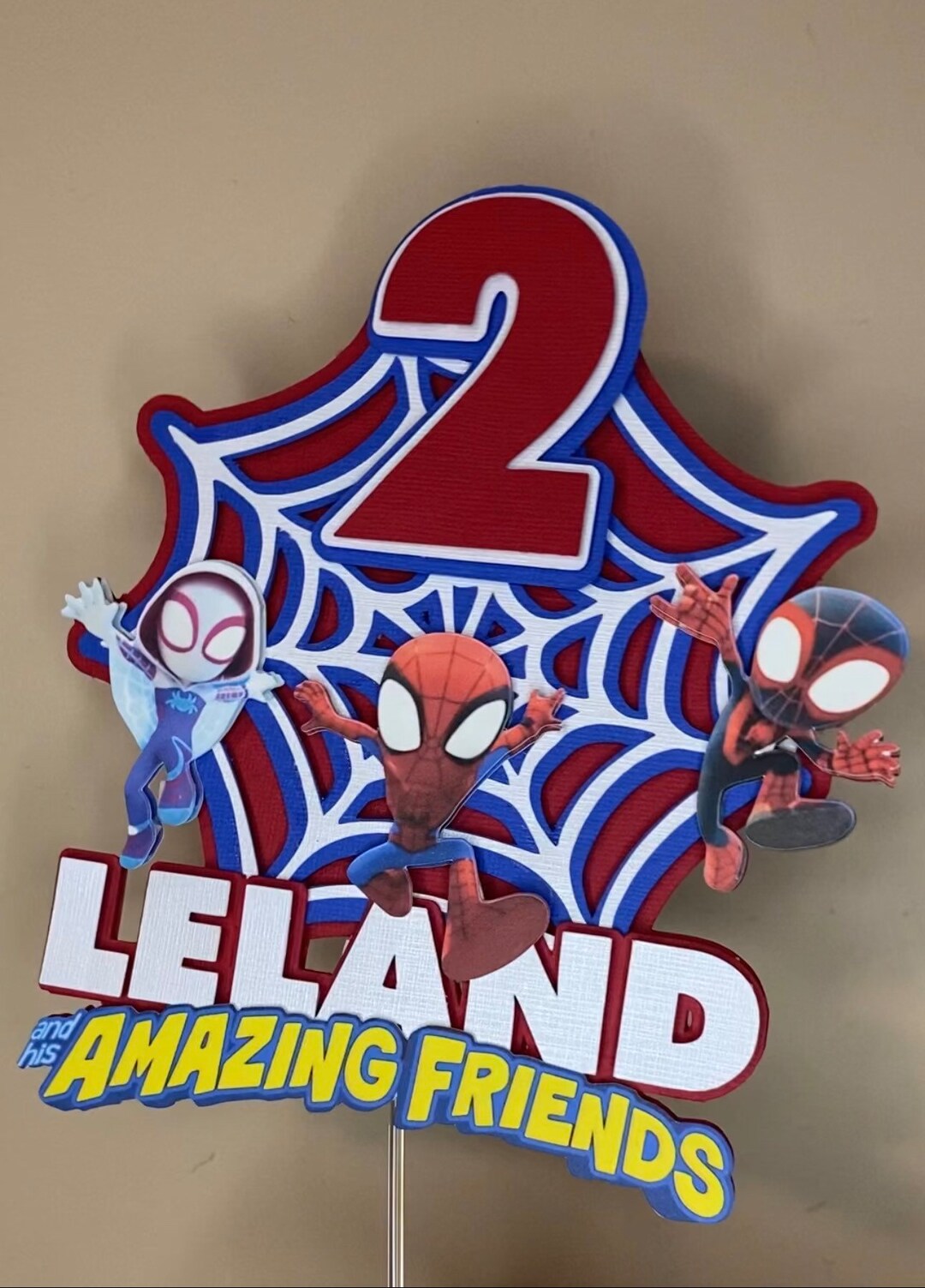 Spidey and His Amazing Friends 3-D Cake Topper - Etsy