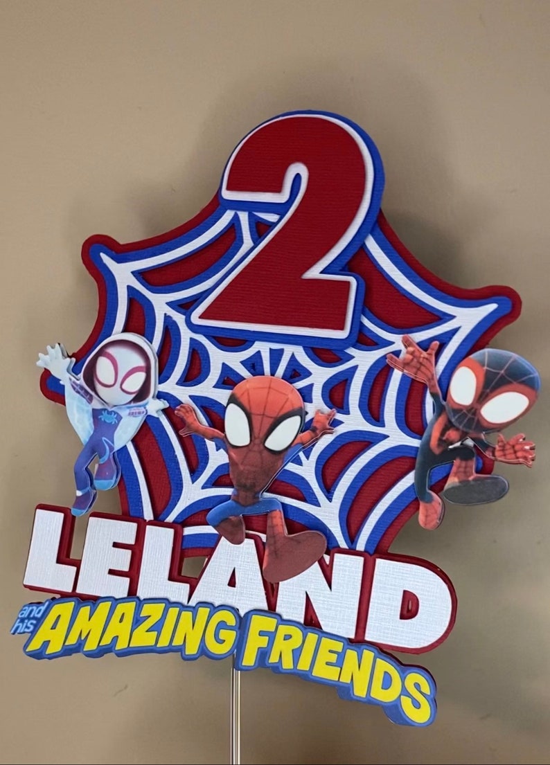 Spidey and His Amazing Friends 3-D Cake Topper - Etsy