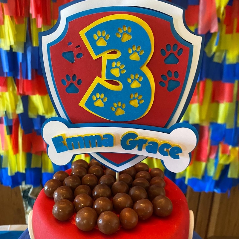 Paw Patrol Cake Topper - Etsy
