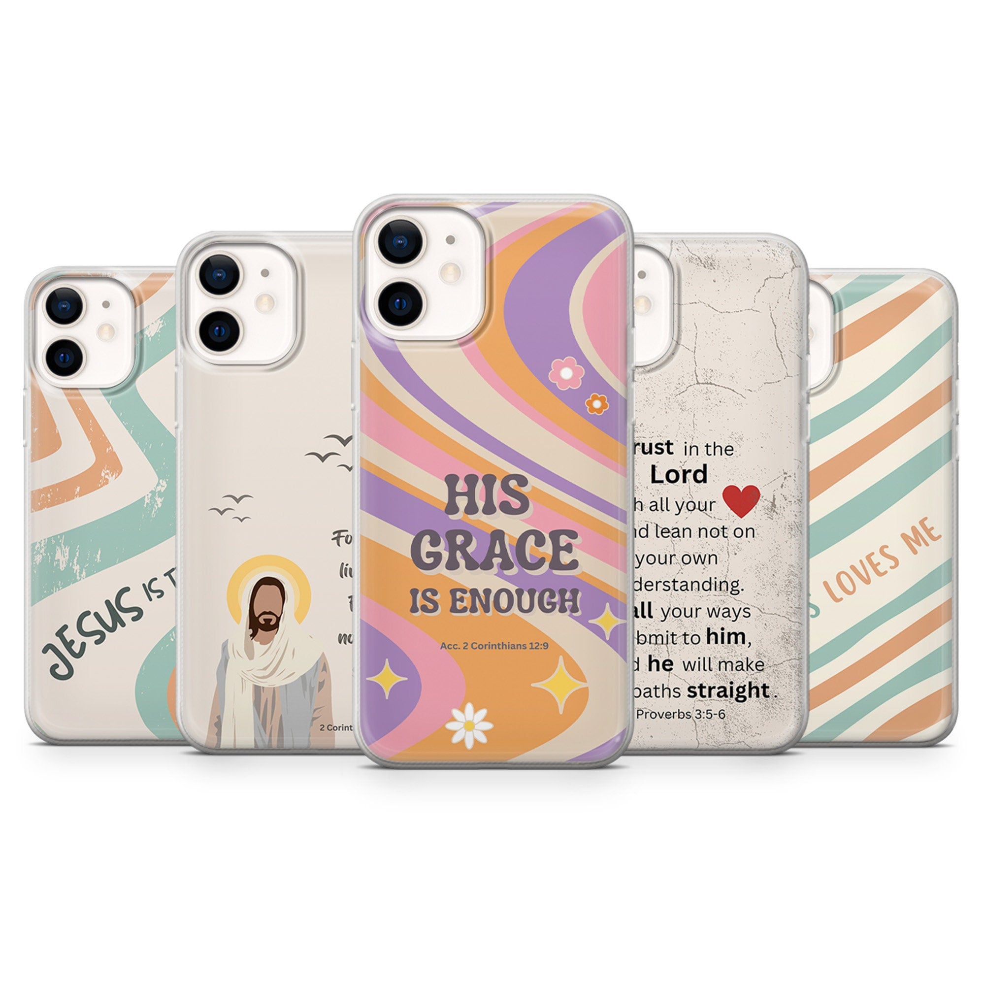 Jesus Phone Case With Bible Quotes. Christian Phone Case Fits iPhone 13 ...