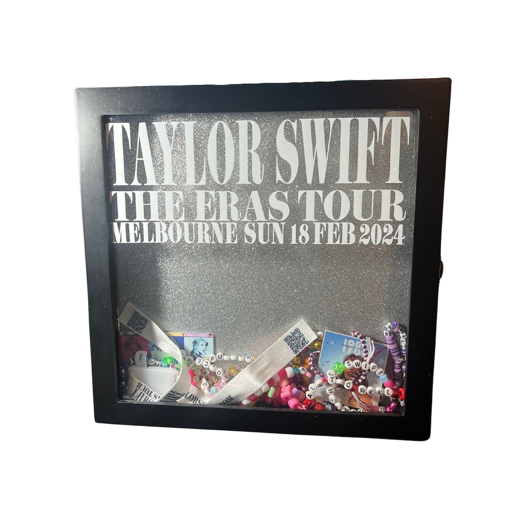 Taylor Swift the Eras Tour Shadow Memory Keepsake Photo Display Box ...