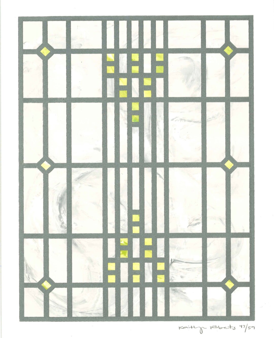 Stained Glass 3 Original Chicago Window Screen Print - Etsy
