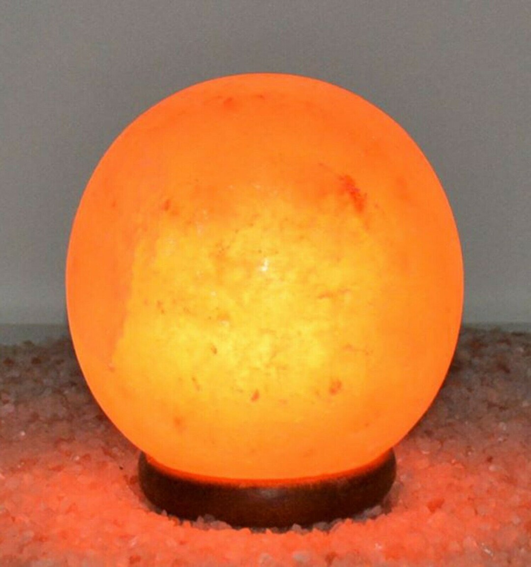 Ball Himalayan Salt Lamp, Sphere Lamp, Hand Crafted Lamp Bedroom Lamp ...
