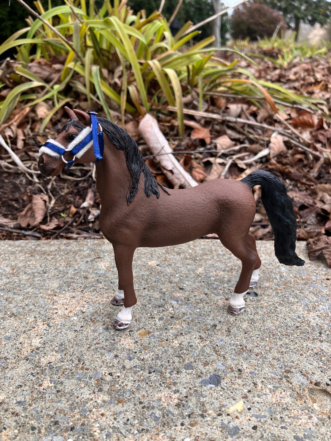 Navy Fluffy Halter - Etsy