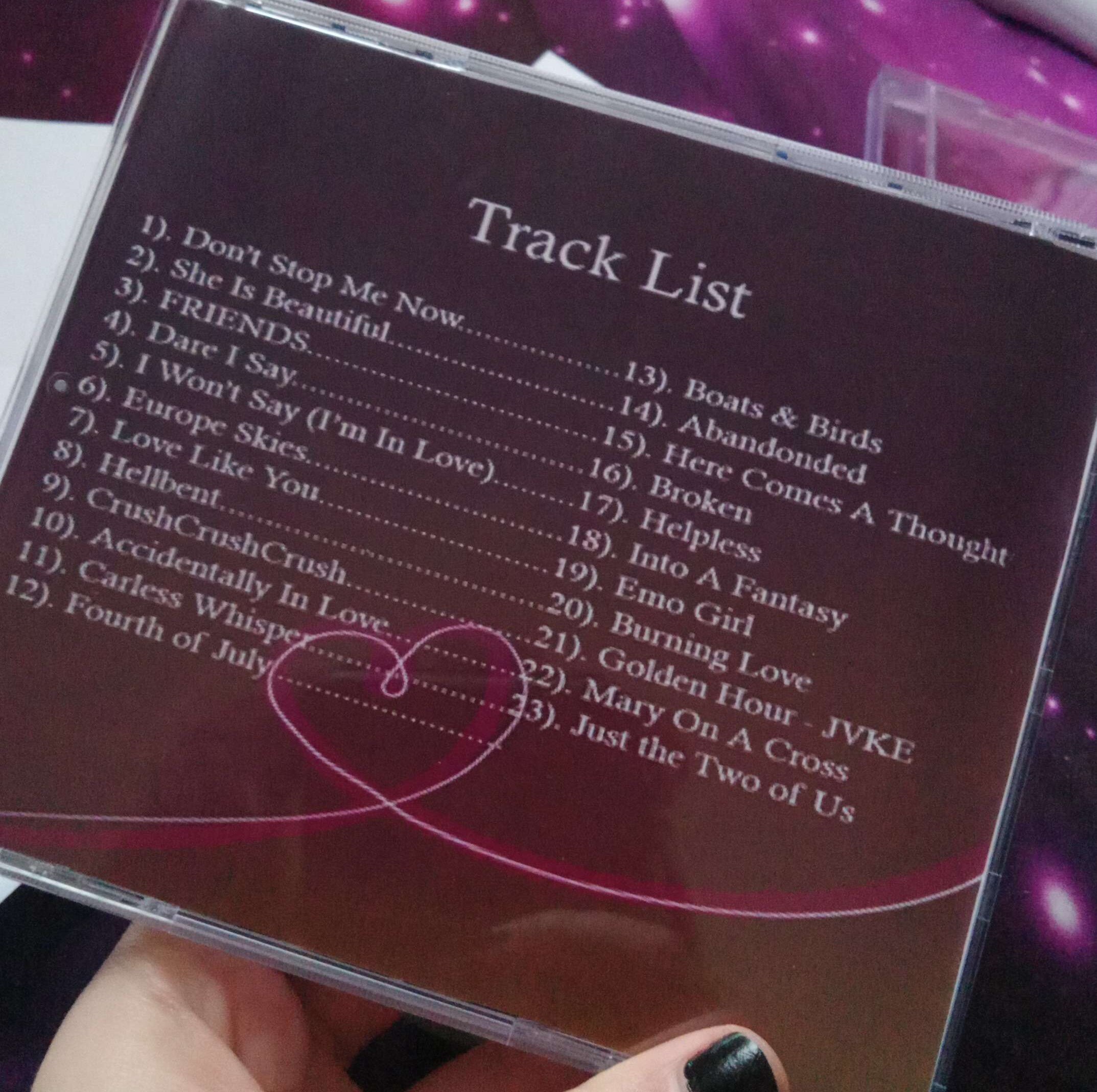 Custom Couples Cd/mix Tape/playlist - Etsy