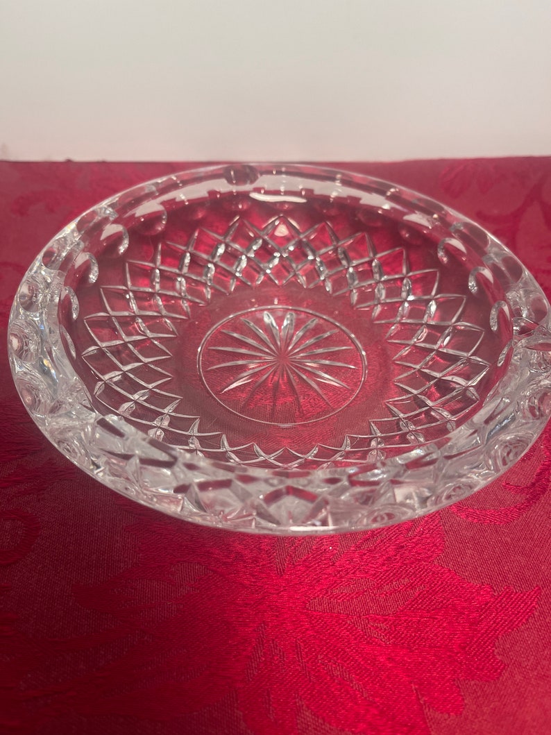 Vintage Princess House Crystal Ashtray Diamond Pattern Royal Highlights ...
