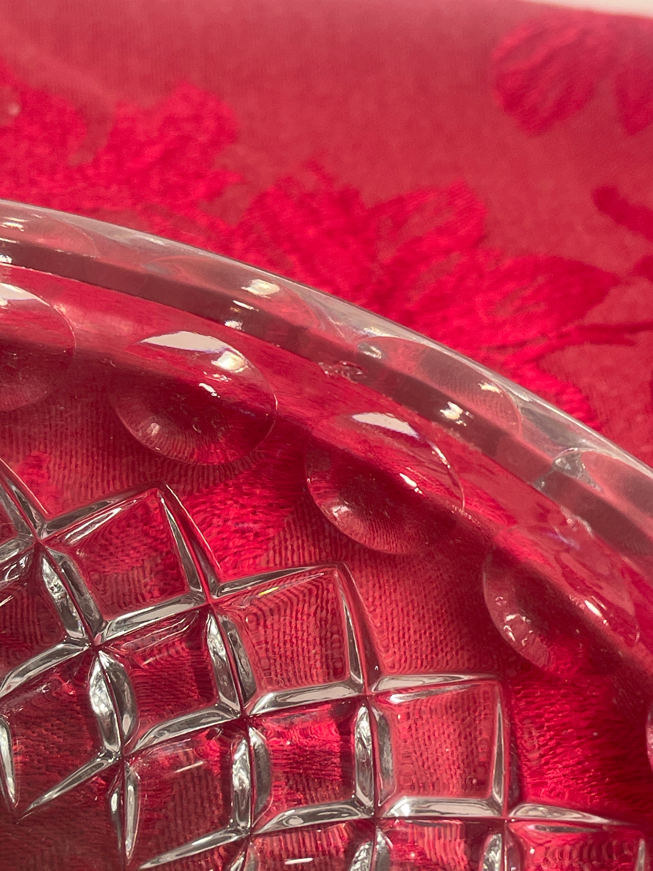 Vintage Princess House Crystal Ashtray Diamond Pattern Royal Highlights ...