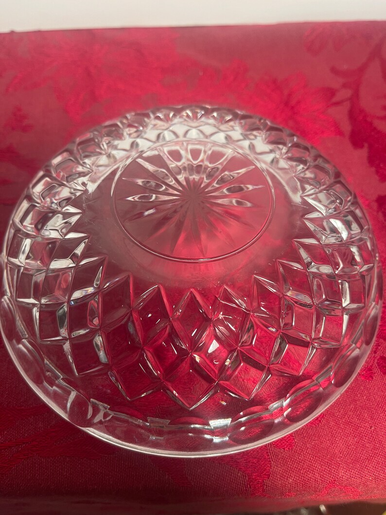 Vintage Princess House Crystal Ashtray Diamond Pattern Royal Highlights ...